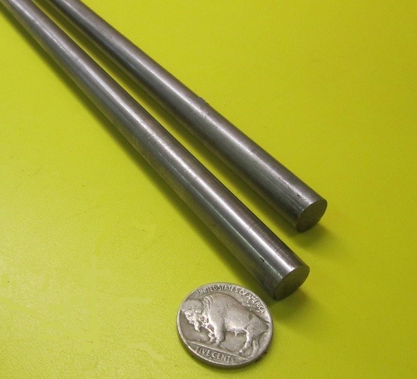 12L14 Steel Unpolished Rod Round Bar, 7/16" Dia x 3 Foot Length, 2 Pcs ...