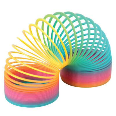 Discovery Mega Rainbow Bouncy Spring Fun 10cm Stretch Colourful Toys ...