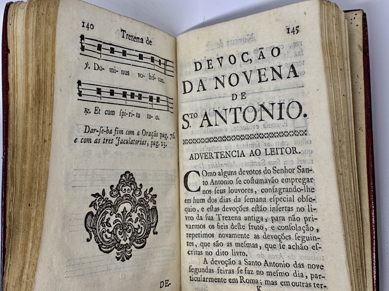 1767 Portuguese Cults Of Devotion, Antiphonal Chant Music St Antonio | eBay