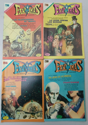 Fantomas La Amenaza Elegante #32,33,34,35 Spanish Mexico 1970 Comic ...