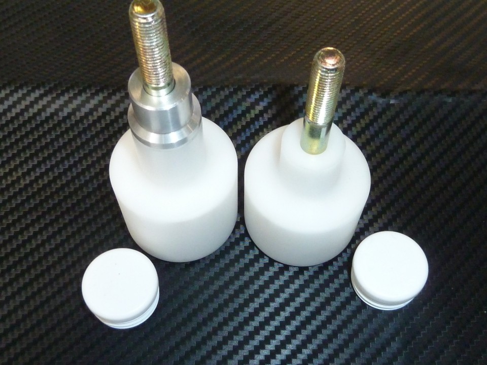 SUZUKI GSXR600 K6 K7 K8 K9 L0 WHITE FAIRING SLIDERS CRASH MUSHROOM ...