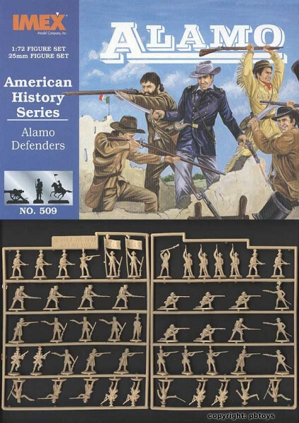 1/72 Alamo Defenders Texas Infantry Imex 509 Figures Miniature Gaming ...