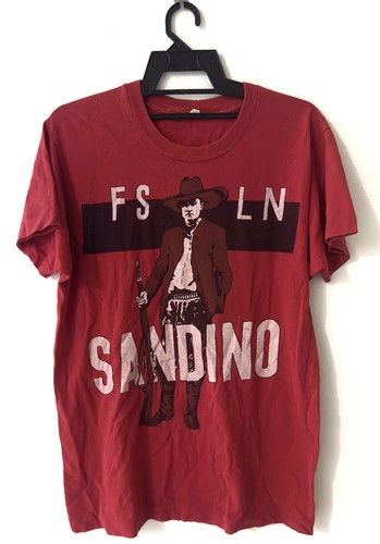 VINTAGE 80 FIFTH COLUMN FSLN SANDINO SANDINISTA POLITICAL T-SHIRT PUNK ...