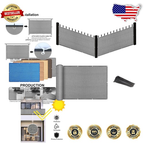High Density Polyethylene Privacy Screen - 93% UV Blockage for Outdoor ...