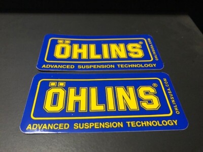 Ohlins Suspension 4X1.75 Sticker 2pc Shock GSXR, 600rr, MotoGP Ducati ...