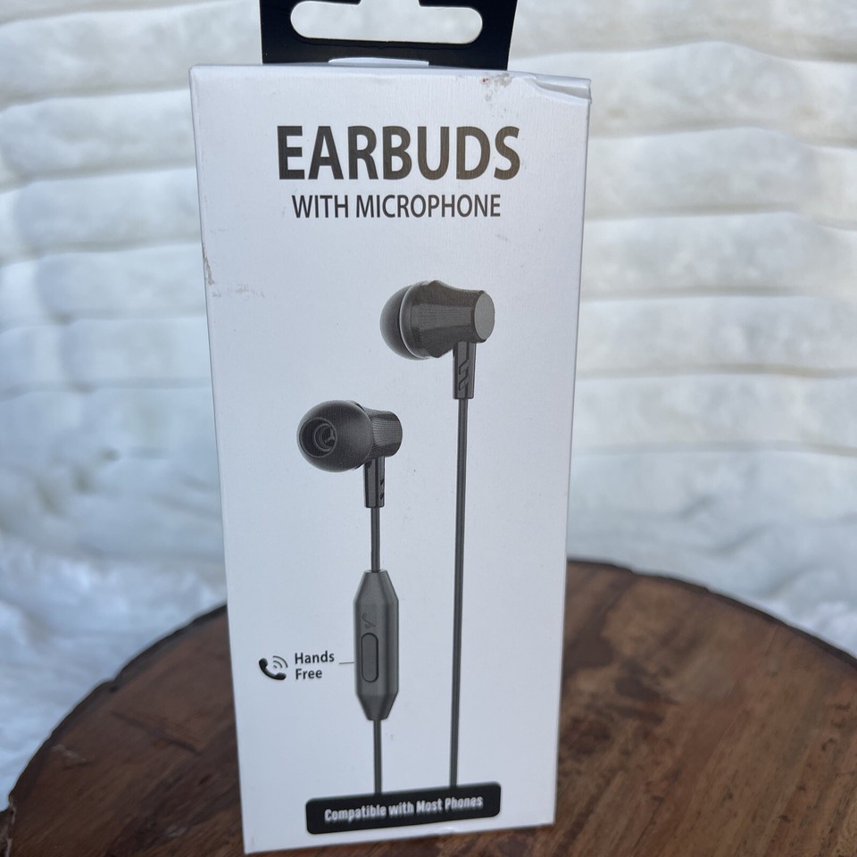 Earbuds w/ Microphone for cell phone Ear Piece w/ Micro For Phone Plug ...