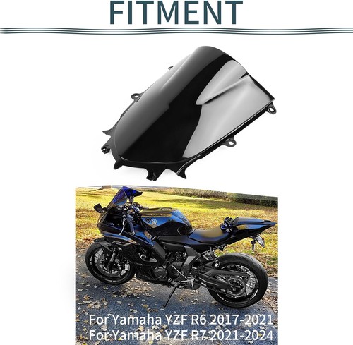 Motorcycle Windshield Windscreen For YZF-R6 2017-2021 and For R7 2021 ...