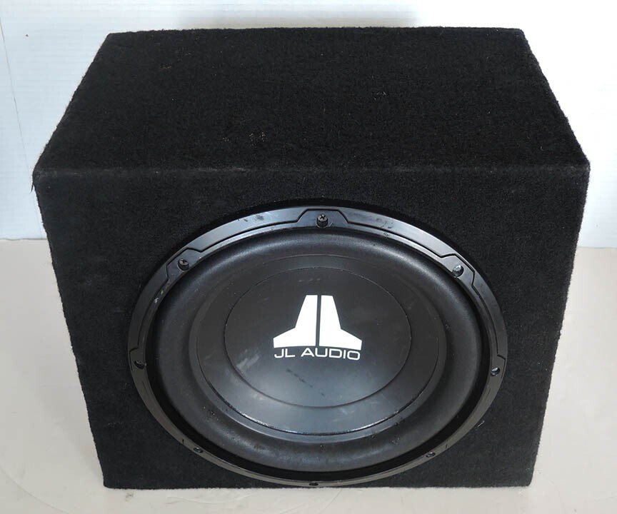 JL AUDIO 12W0v3 12" HIGH OUTPUT SUBWOOFER DRIVER SPEAKER WITH ENCLOSURE ...