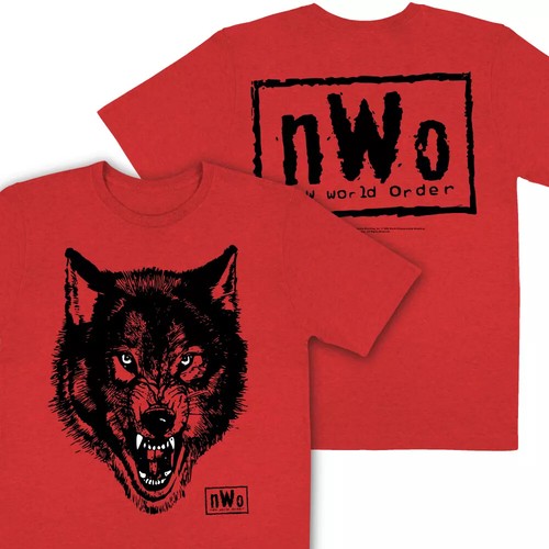 NWT nWo Wolfpack New World Order WCW Retro Logo Wrestling WWE WWF Shirt ...