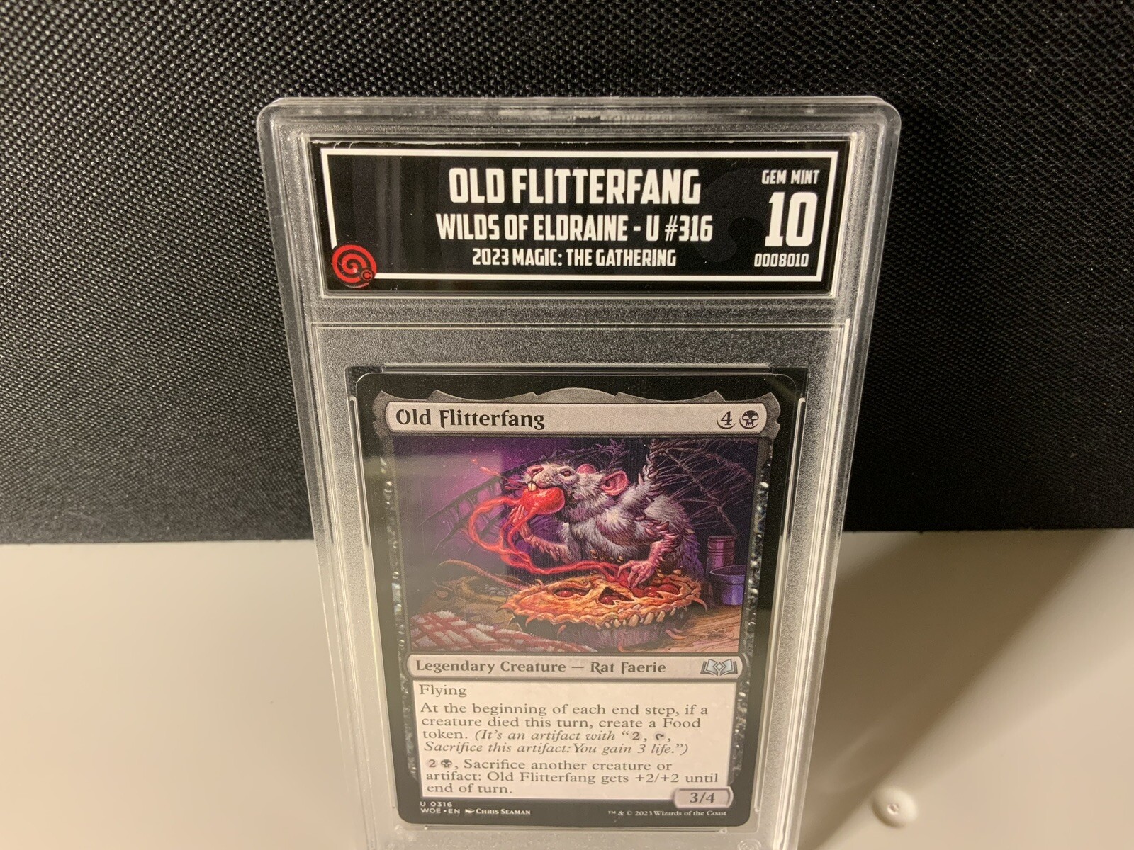 TCCG 10 Old Flitterfang Magic the Gathering Wilds of Eldraine Graded ...