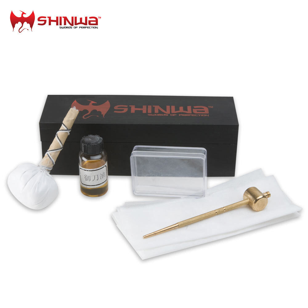 Shinwa Deluxe Sword Cleaning Kit for Swords Samurai Ninja Japanese With ...
