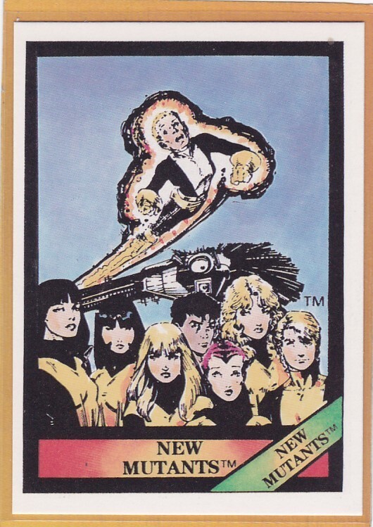 1987 COMIC IMAGES MARVEL UNIVERSE SERIES 1 NEW MUTANTS #21 NM/NM+ ...
