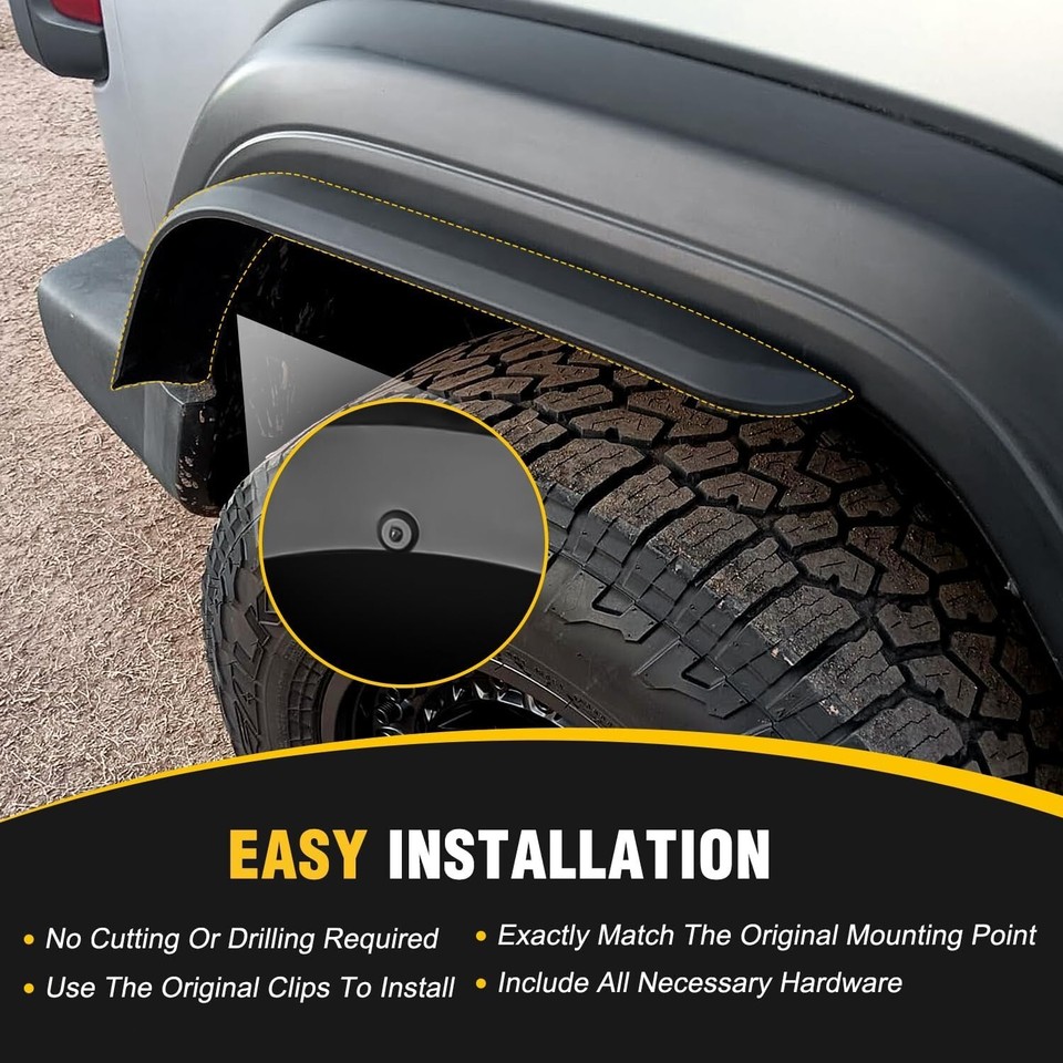 Nilight Fender Flares Extensions Set Compatible with 2020-2024 ...