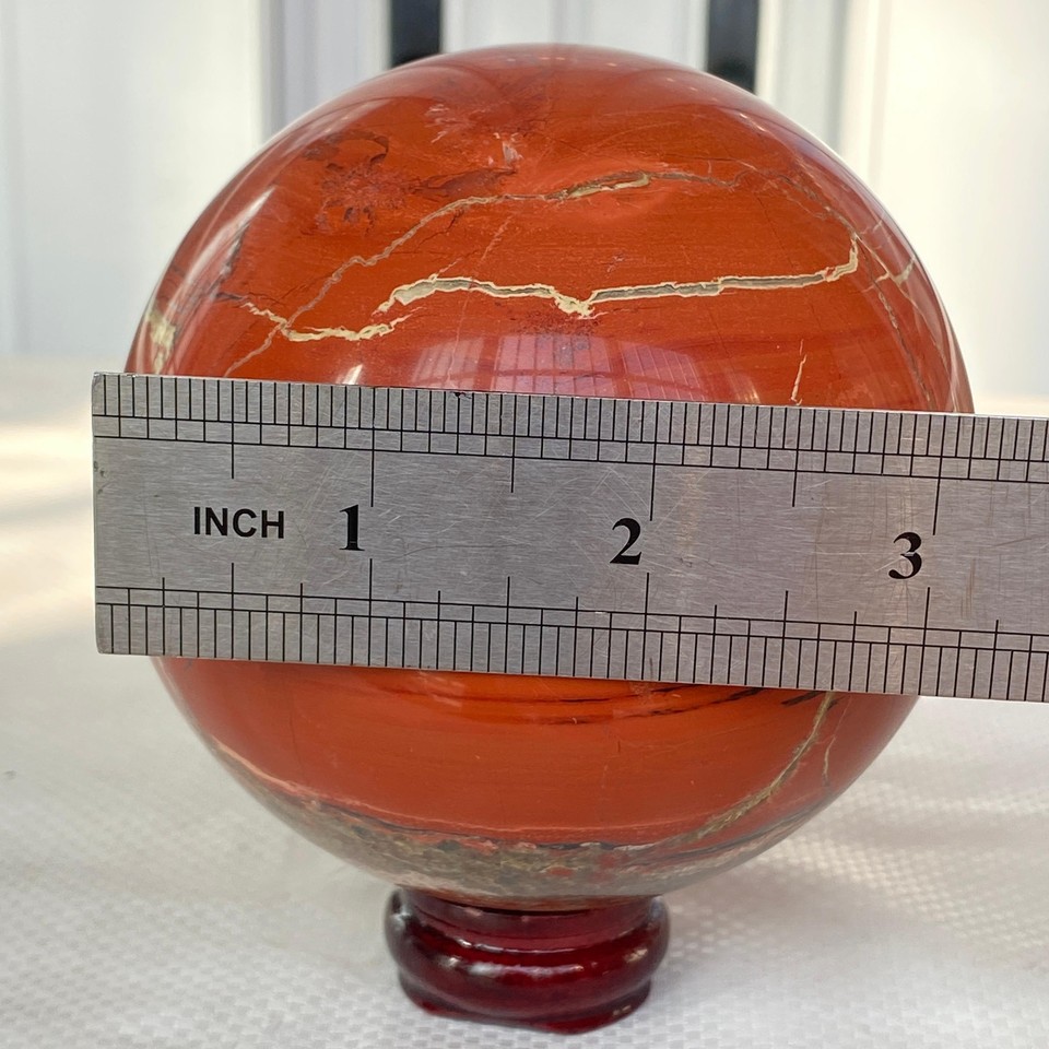 Natural Red jasper Sphere Quartz Crystal reiki Ball Healing 1320G | eBay