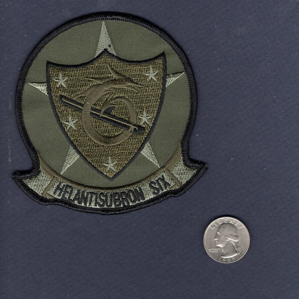 Original HS-6 INDIANS US NAVY Subdued Helicopter Squadron Patch | eBay