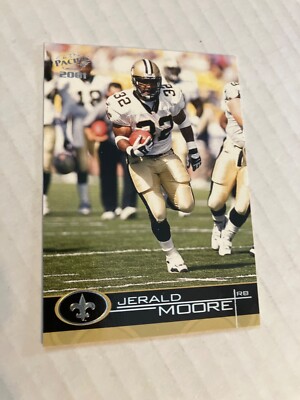 NEW ORLEANS SAINTS Oklahoma Sooners Jerald Moore 2001 pacific fb card ...