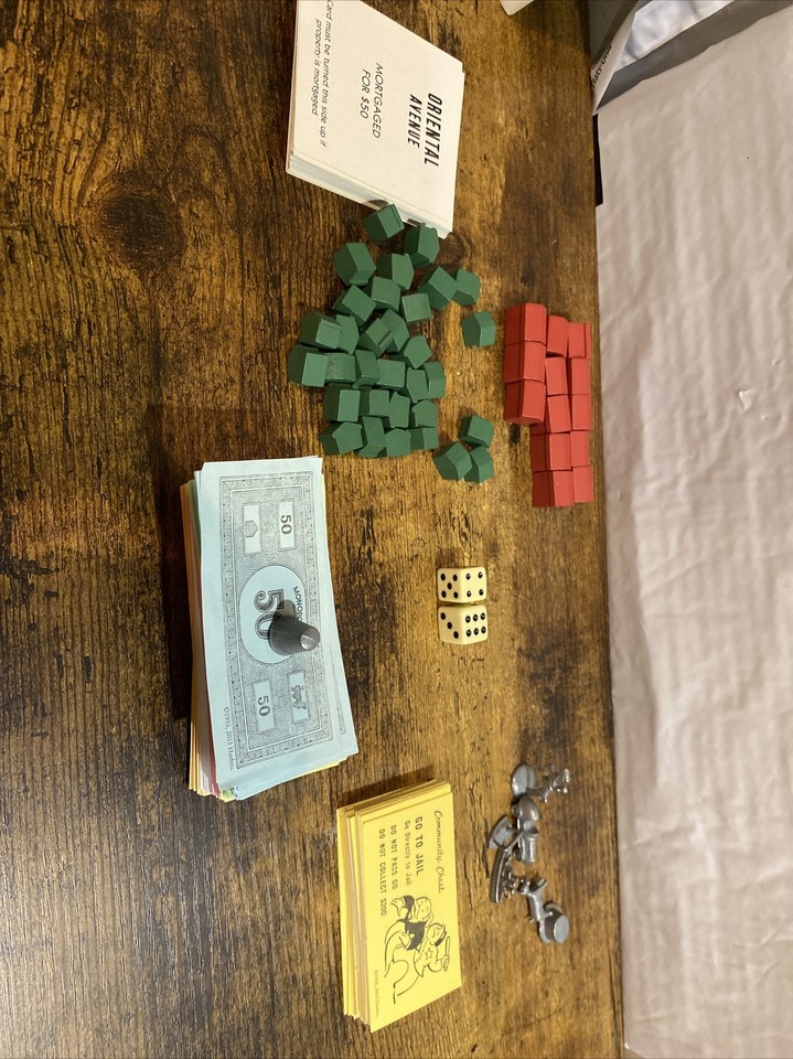 Monopoly Collector's Edition Board Game Classic Fabric Book Wood Pieces ...