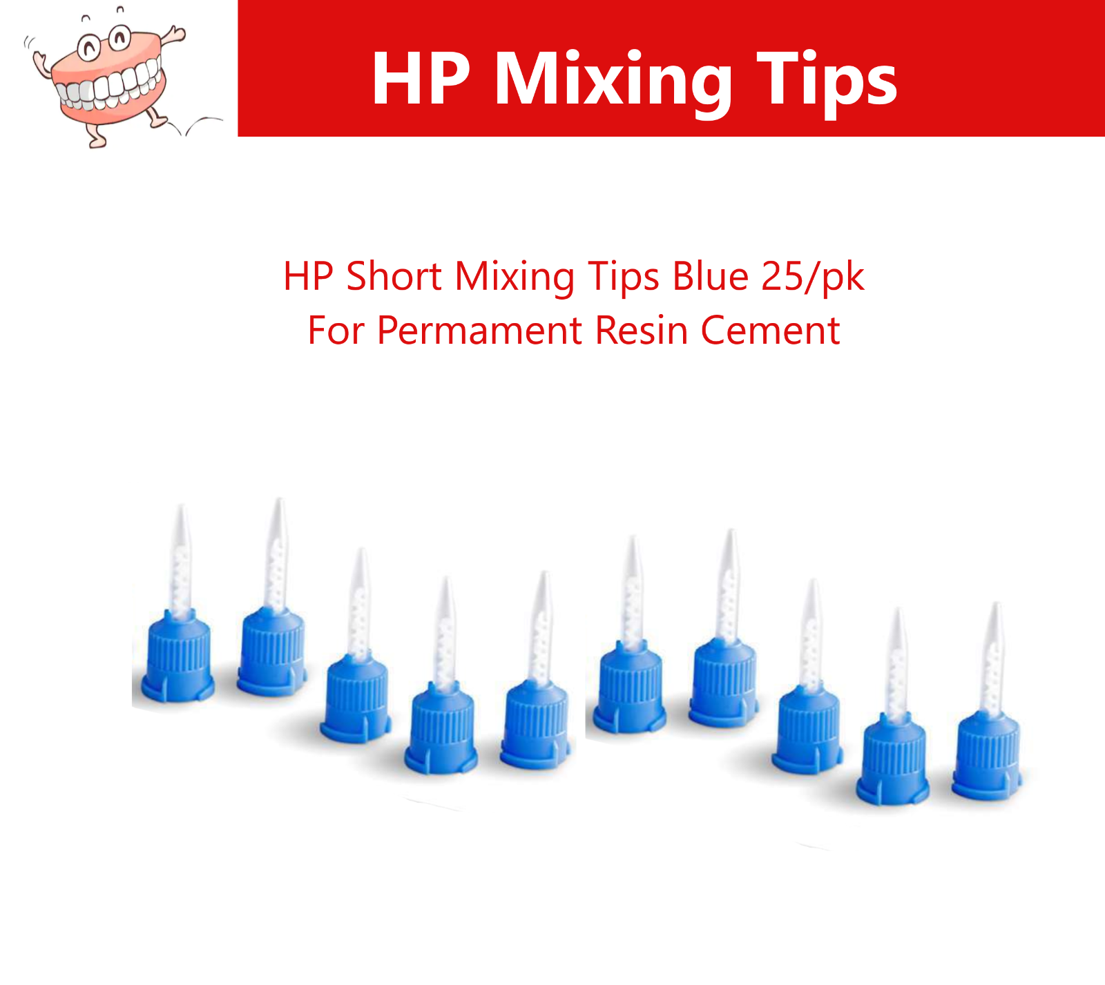 Dental Permanent Resin Cement Automix Syr Dual Cure Automix or HP tips ...