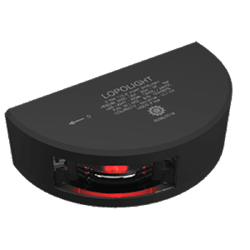 Lopolight Series 301-002 Port Sidelight 2NM Vertical Mount Red Black ...