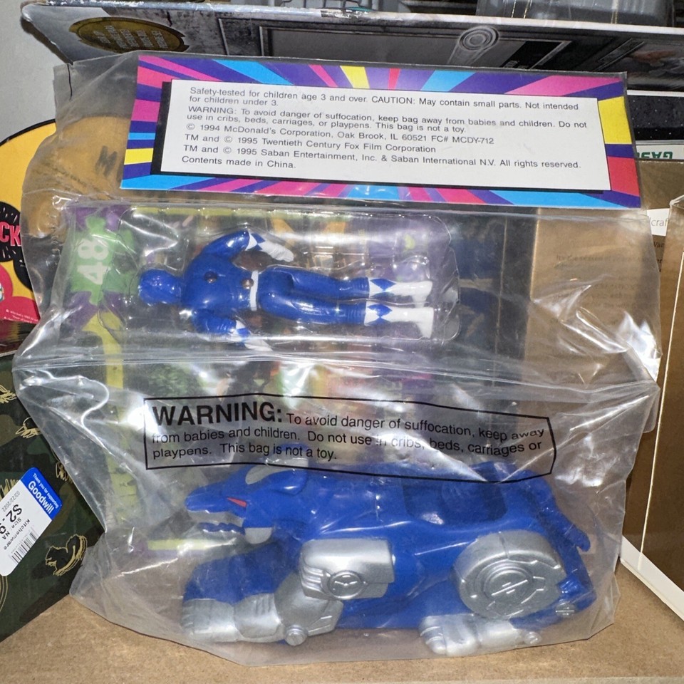 1994 McDonald’s Mighty Morphin Power Rangers Black Ranger w/Frog ...