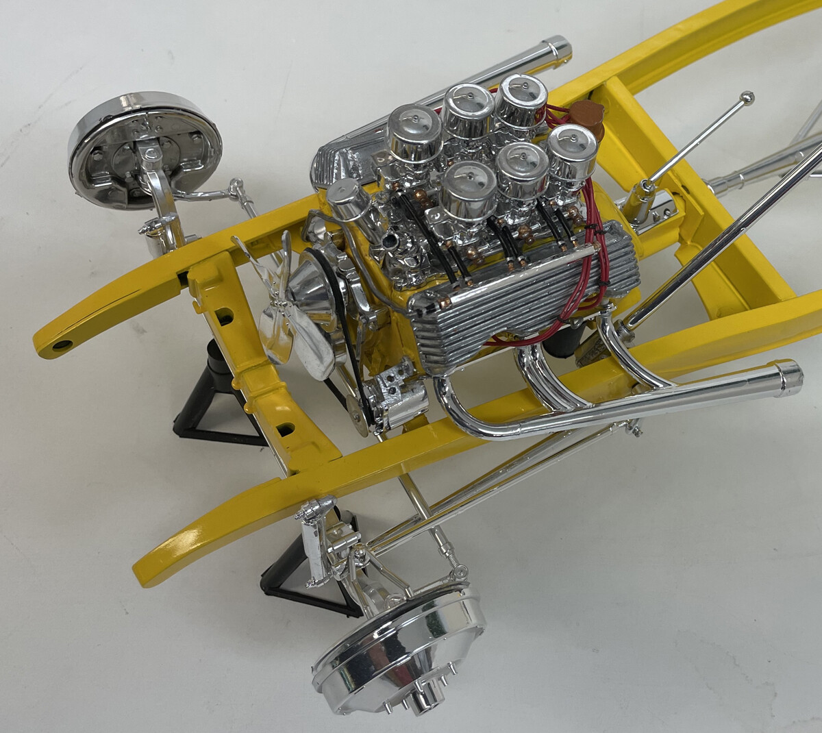 1/8 CAST RESIN MONOGRAM REVELL 348-409 ENGINE CHEVROLET HEAD TRANSKIT ...