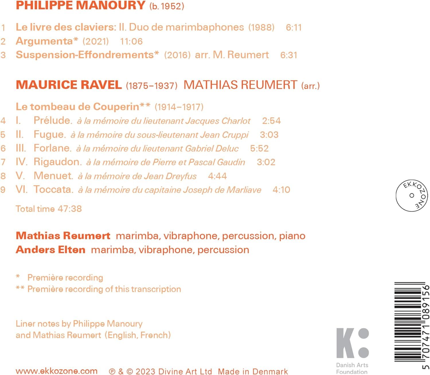 Argumenta - Works by Philippe Manoury Maurice Ravel | eBay