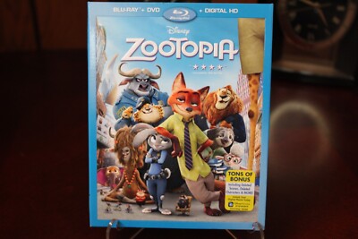 Disney's Zootopia Blu-ray DVD 2 Disc Set With Slipcover 786936850345| eBay