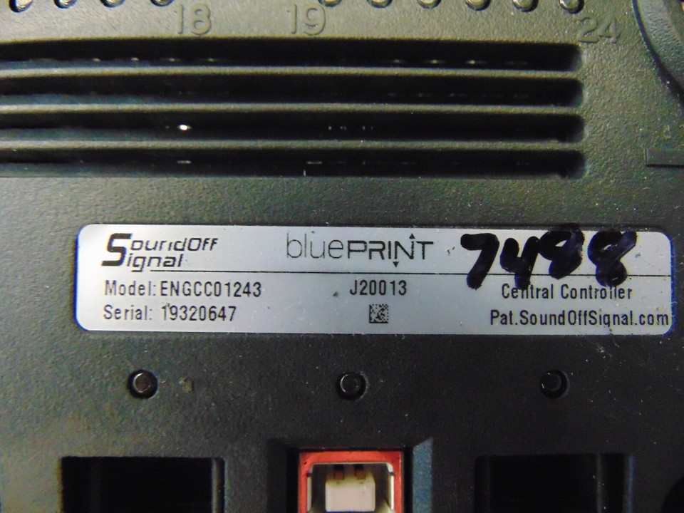 SOUND OFF SIGNAL MODEL ENGC01243 CENTRAL CONTROLLER #7488 | eBay
