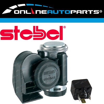 Stebel Nautilus Compact 12volt Car Air 4x4 Horn Black 139dB Loud Bike ...