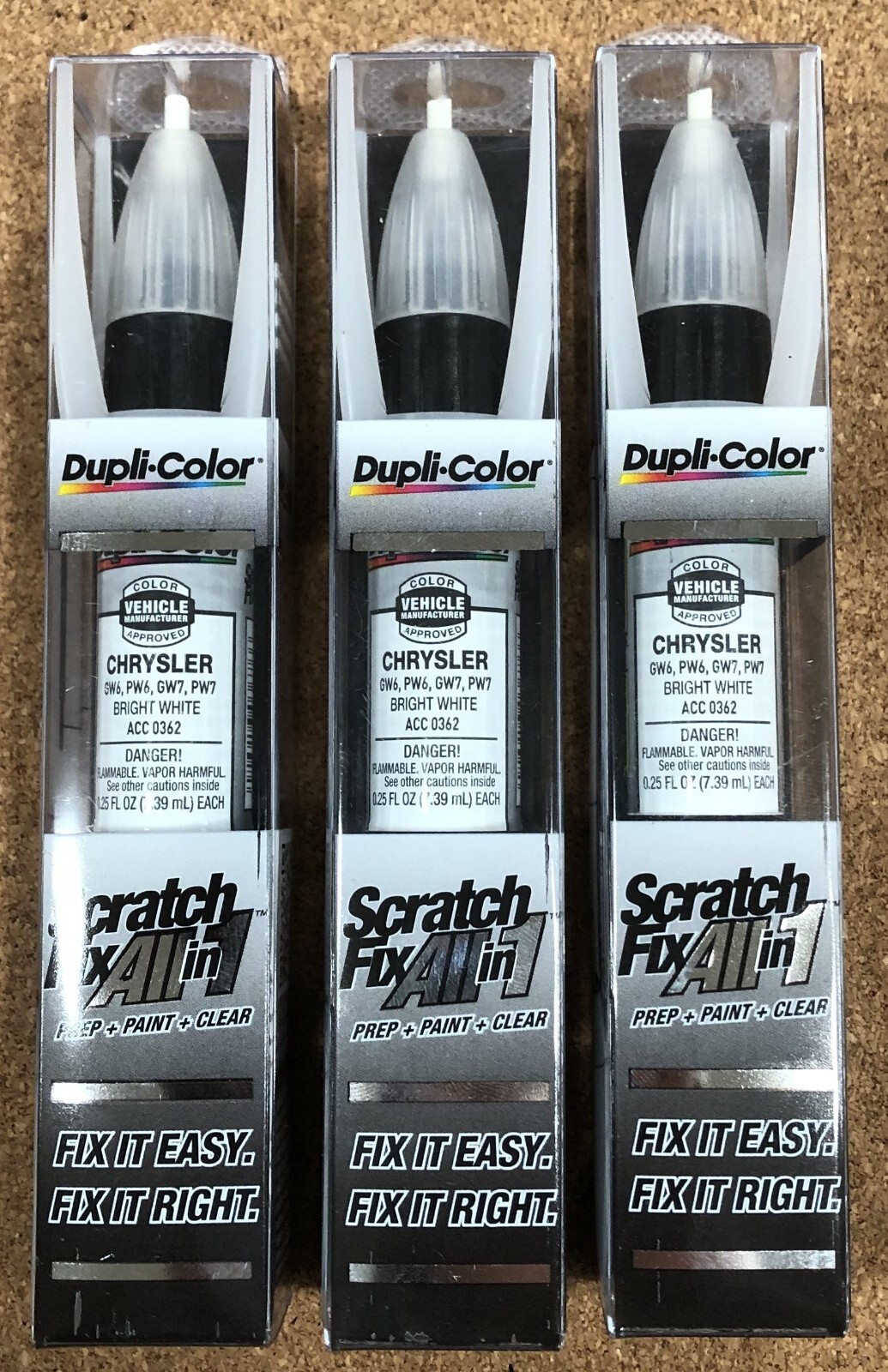 3 Dupli-Color Paint Scratch Fix All in 1 CHRYSLER GW6 PW6 GW7 PW7 ...