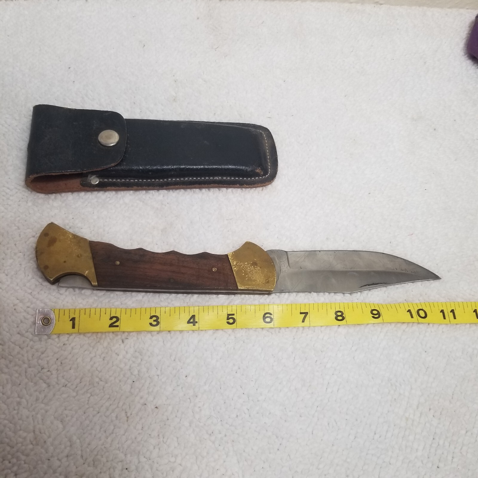 Made in Pakistan Wood Handle Stainless Steel Lock Blade Knife Rough Bob ...