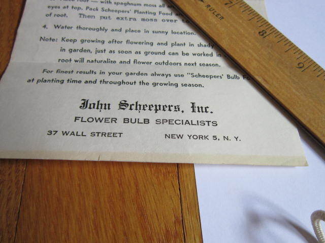 VTG John Scheepers, Inc. Flower Specialists Planting Instructions ...