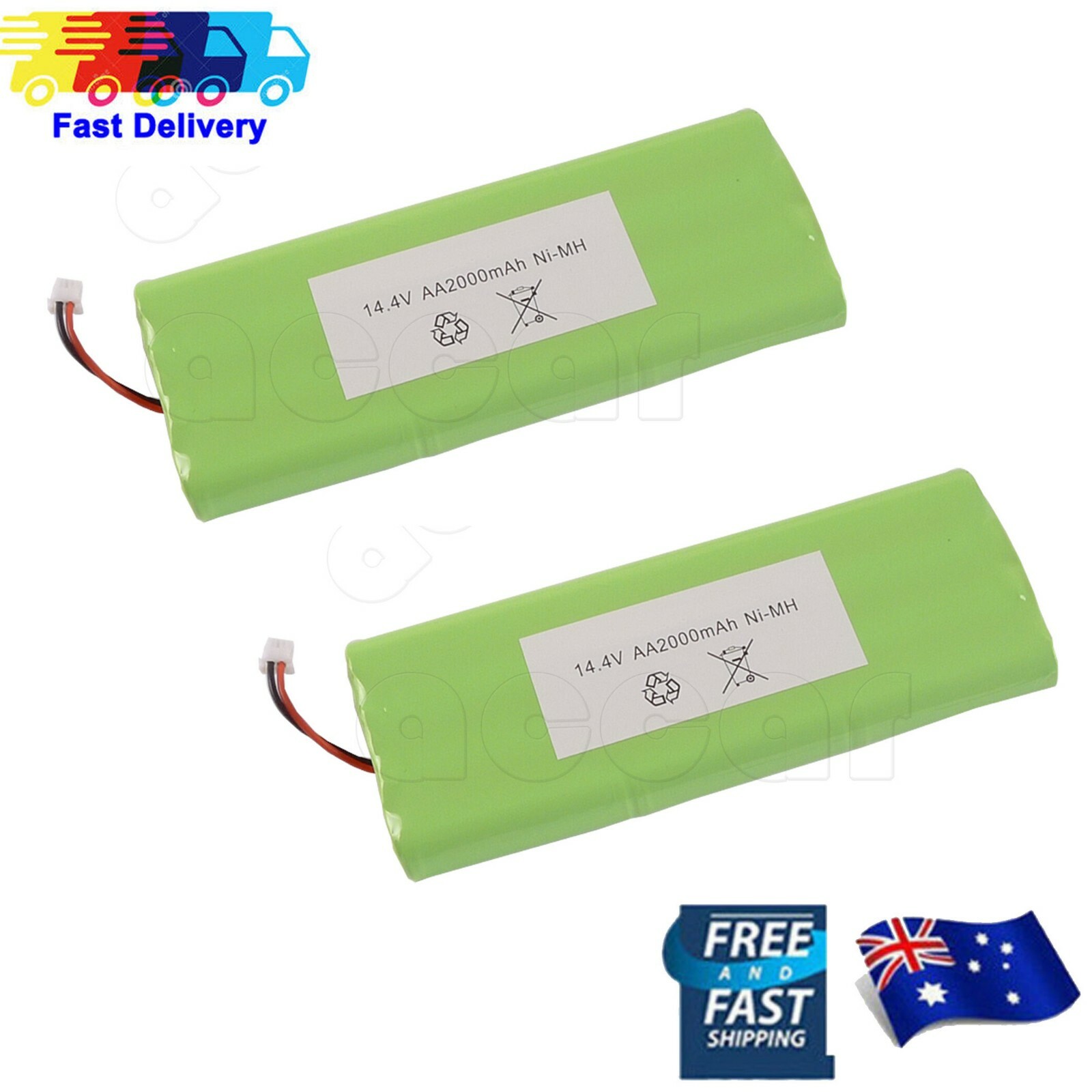 2pcs Quality Battery For Smart Control 10 14.4V 2000mAh 15.200.001 ...