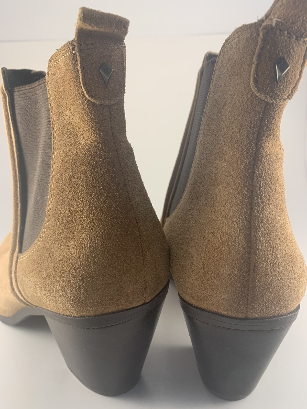 Sam Edelman Layla Women’s Tan Suede Leather Ankle Booties size 8 NWOT ...