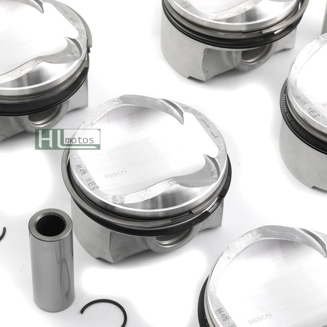 MAHLE 6x Pistons Rings Set Φ84.51mm Φ 22mm for Audi A5 VW 06E107065DM 3 ...