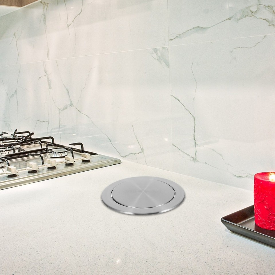 Embedded Type Trash Bin Flap Cover Stainless Steel Waste Bin Swing Flap ...