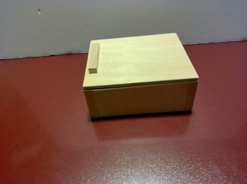 RUSTIC WOODEN BOX FALSE BOTTOM STORAGE KEEPSAKE PLANT HOLDER | eBay