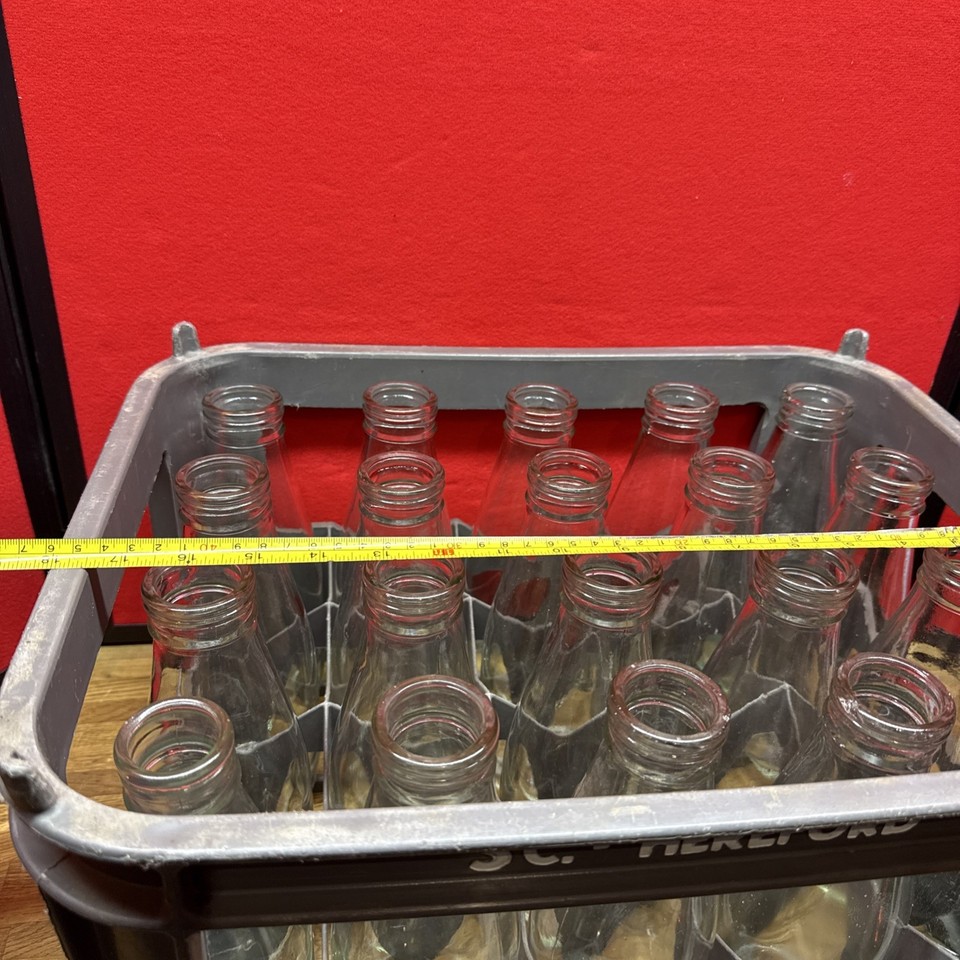 Vintage3C Hereford Dairy Gray Plastic Milk Bottle Storage Crate with ...