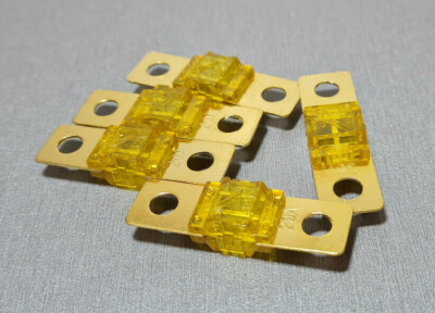 5PCS 20A Yellow Gold Plated ANS Midi Fuses 32V Bolt On Fuse 20 AMP ...