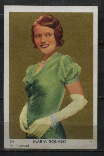 Maria Solveg Vintage Movie Film Star Trading Card | eBay