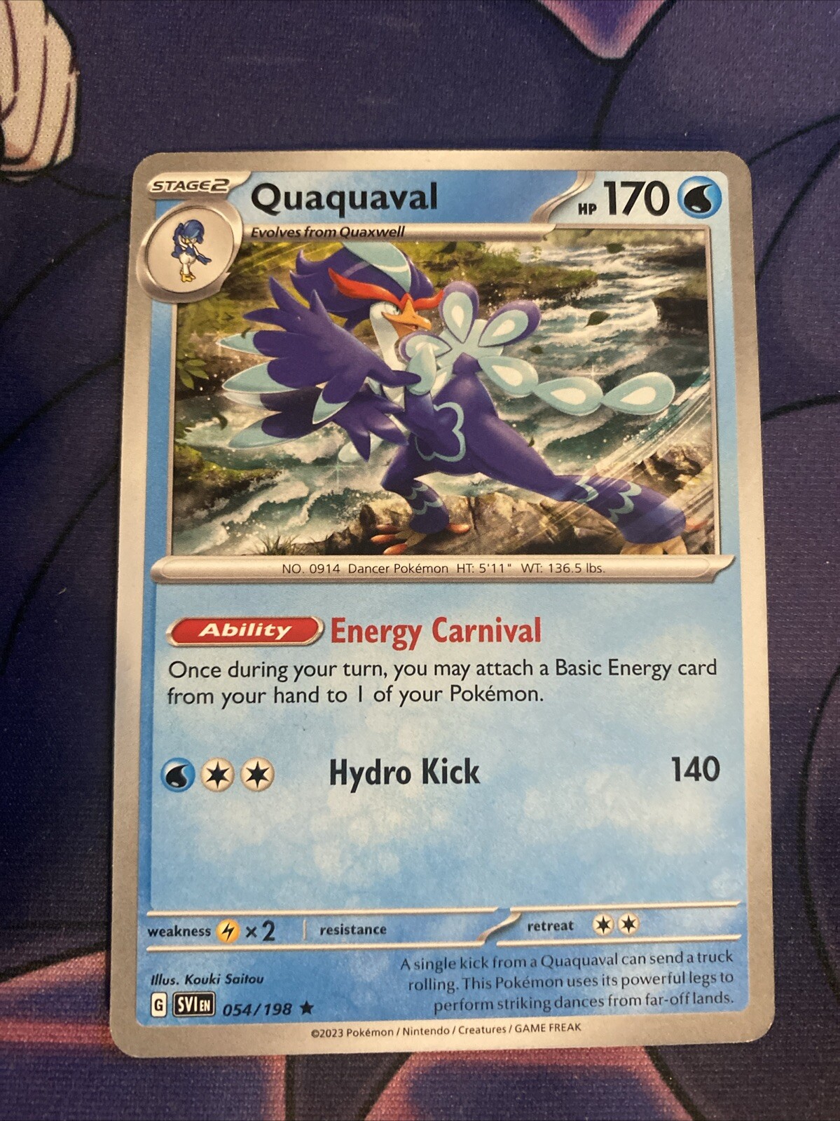 Pokemon TCG Scarlet & Violet Base Quaquaval 054/198 | eBay
