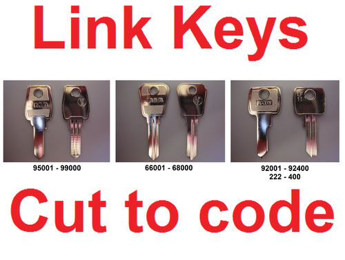 2 x Replacement Link Keys Cut to Code - Filing Cabinets Lockers & Desks ...