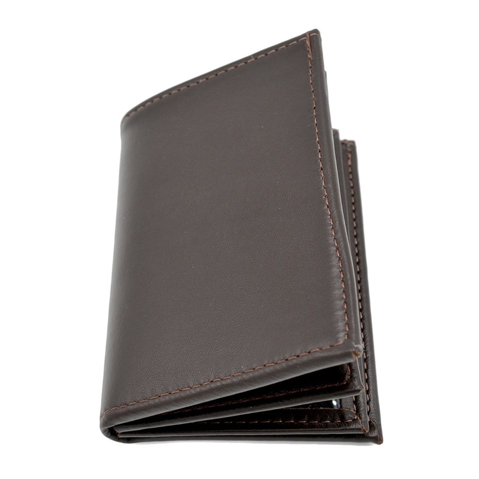 DEA Agent Badge Wallet Brown Leather Double ID Federal Style Mens ...