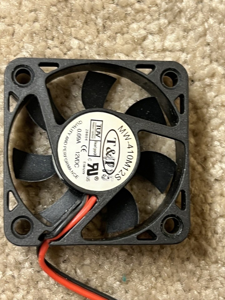 T&T MW 410M12S DC12V 0.09A 40mm 40X40X10mm 2Wire Cooling PC Fan Old 486 ...