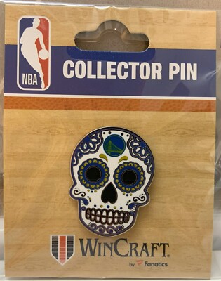 GOLDEN STATE WARRIORS SUGAR SKULL LOGO LAPEL COLLECTOR PIN NEW WINCRAFT ...