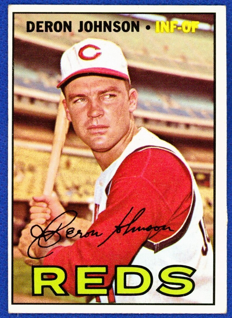 1967 Topps Baseball # 135 Deron Johnson Cincinnati Reds VG | eBay