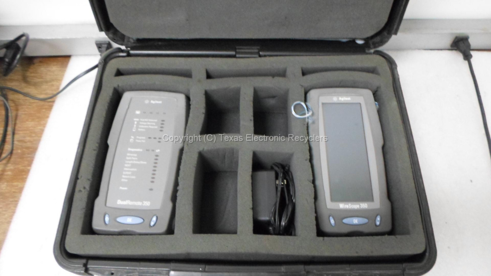 Agilent WireScope 350 & DualRemote 350 w/ AC Adapter & Case - NO ...