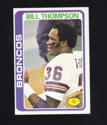 1978 Topps Bill Thompson #340 Denver Broncos | eBay