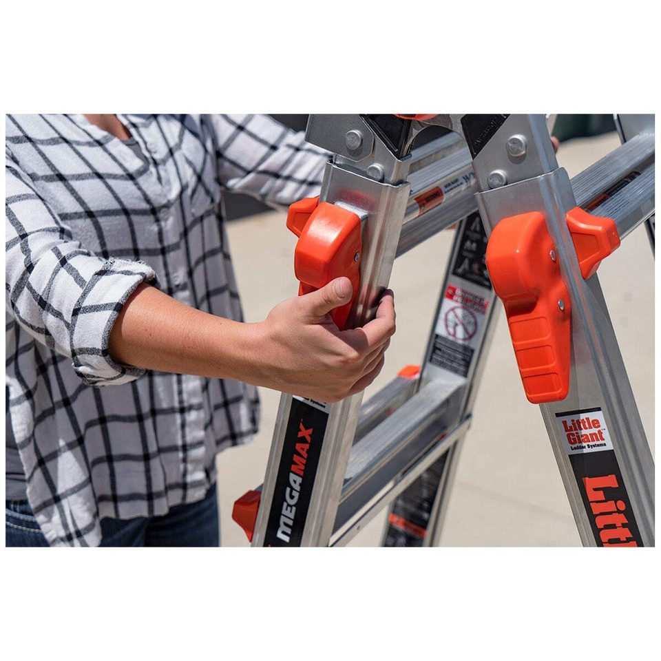 Little Giant MegaMax Multi-Position Ladder with Work Platform | eBay ...