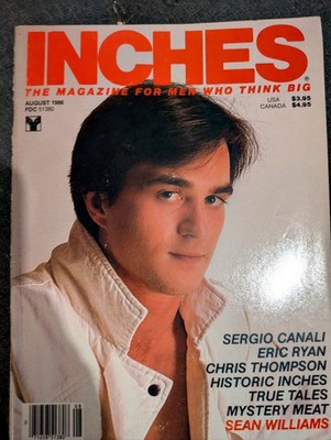 Inches Magazine August 1986 Vintage Gay Male Nude Sean Williams Sergio ...